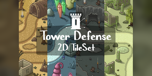 Tower Defense Tileset by Free Game Assets (GUI, Sprite, Tilesets)