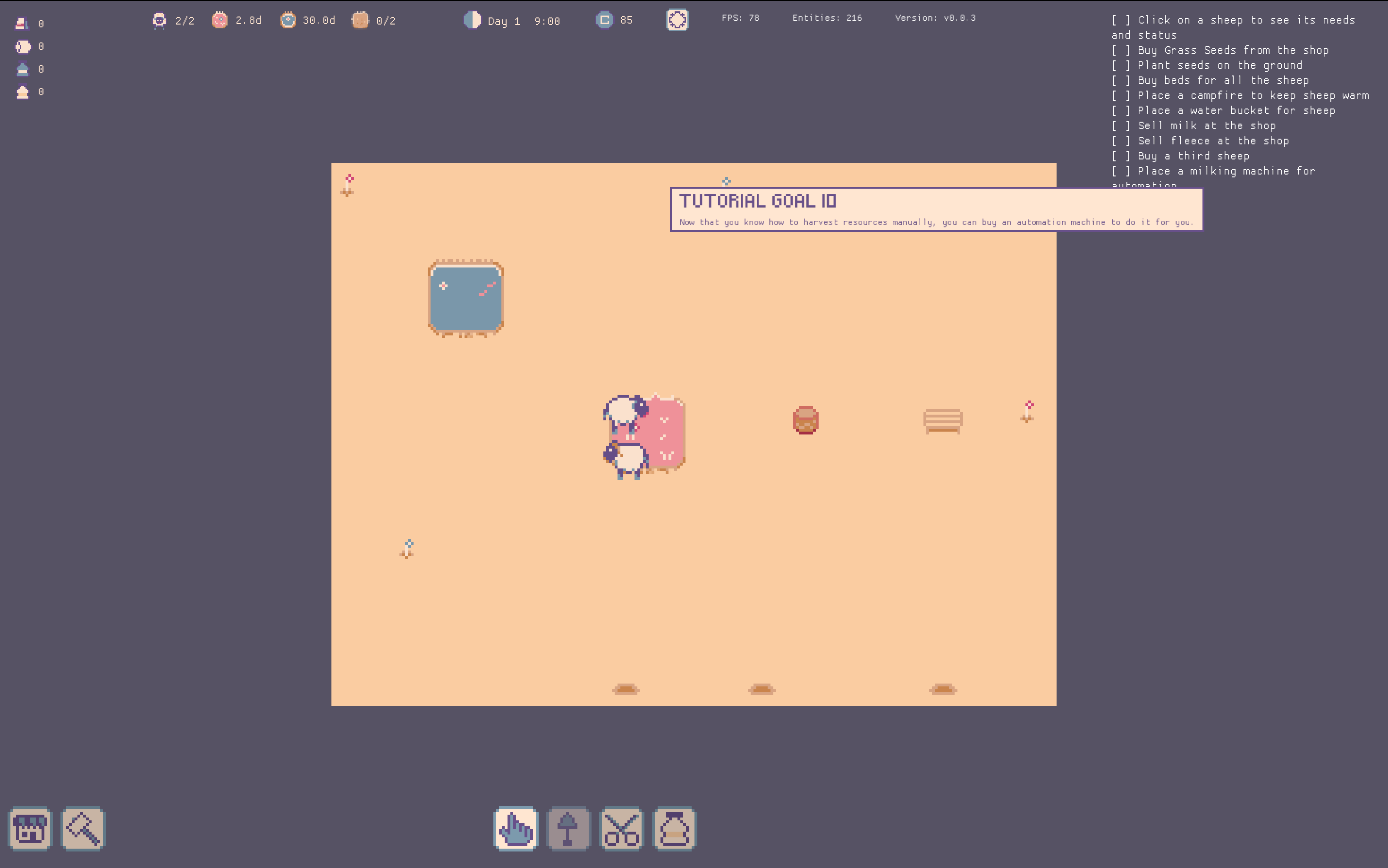 [update] Add Tutorial mode and hot fixes - Sheep Prototype by Neon Sheep