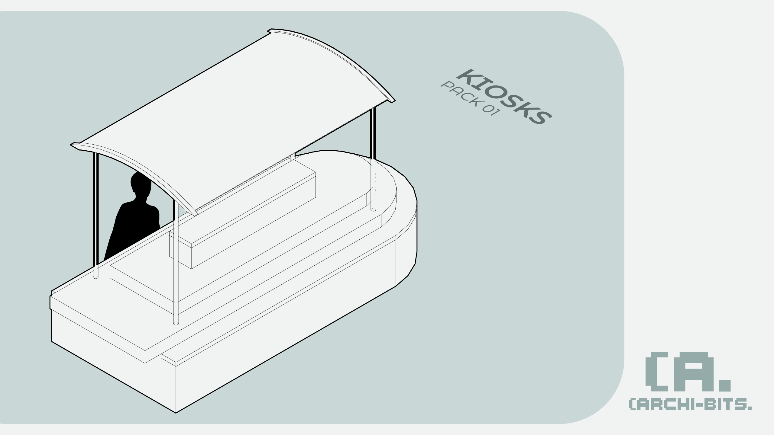 ISOMETRIC KIOSKS - PACK 01 by Archi-Bits Studio