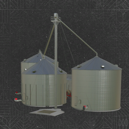 Small 3 Bin Binsite With Dryer by AG Farms