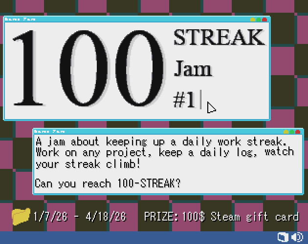 100-STREAK JAM! #1 - itch.io