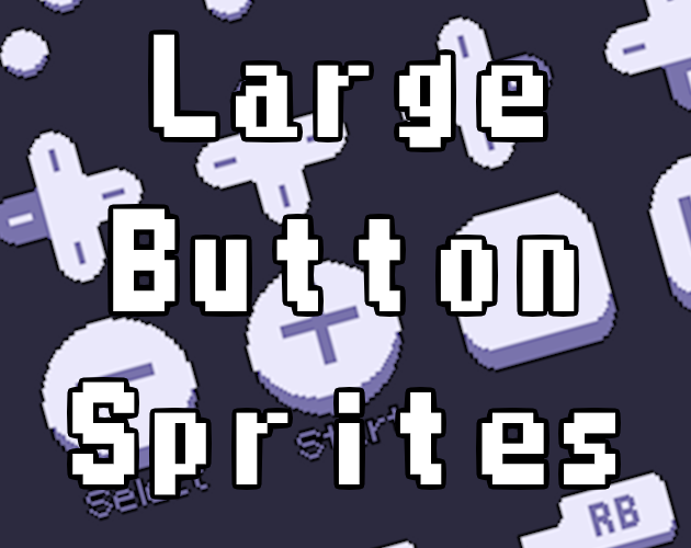 Large UI Button Sprites - Pixel by GrenadeMan81
