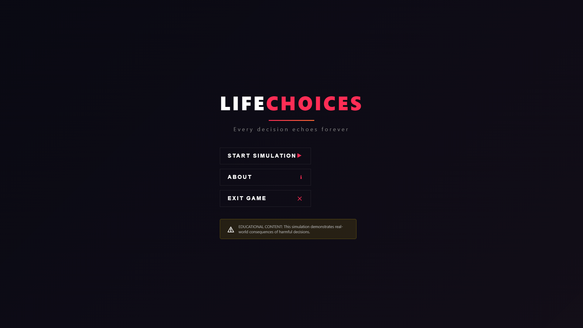 LIFE CHOICES SIMULATION GAME by happytoner5420