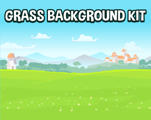 Grass background kit by Robert Brooks - gamedeveloperstudio.com