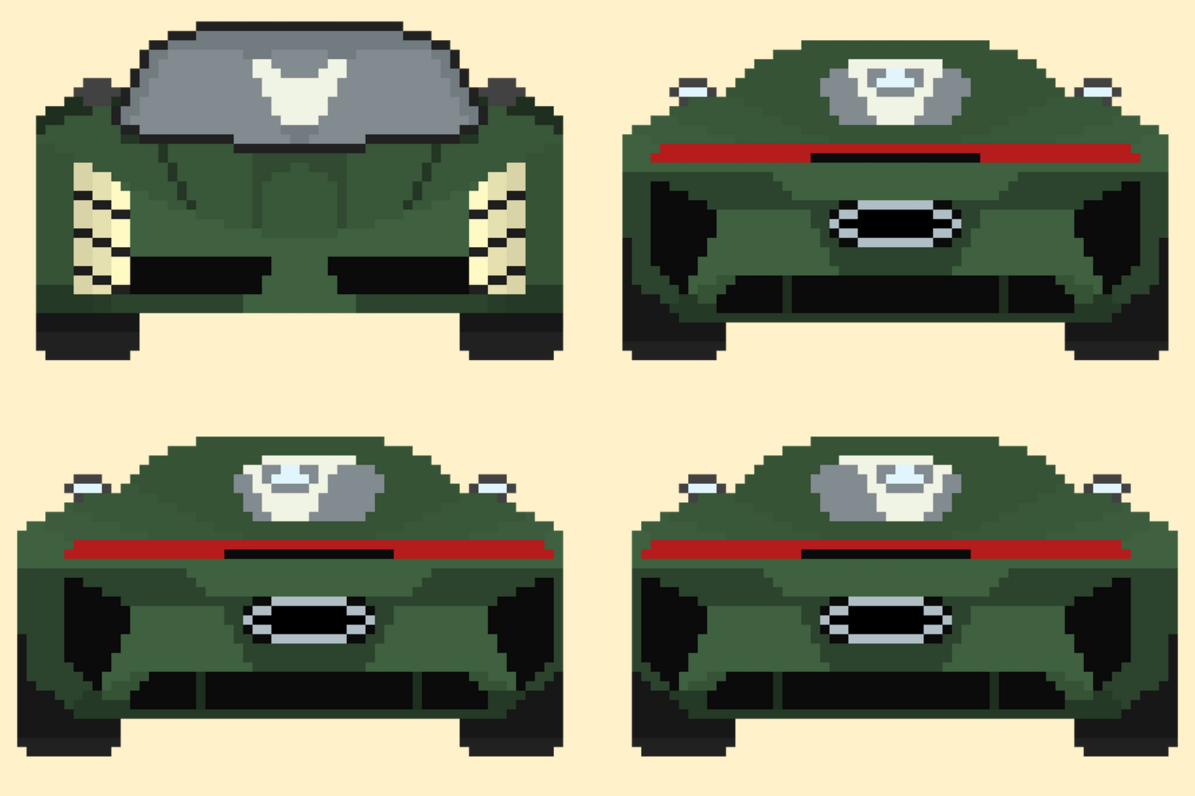 Cars Sprites Pack #4 (+3 cars animated) by Pay 'n' Sprite