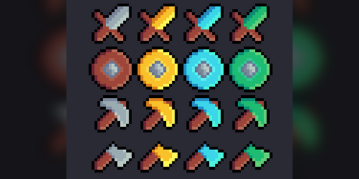 16x16 Elemental RPG Icon Pack (Starter Set) by FilderZie
