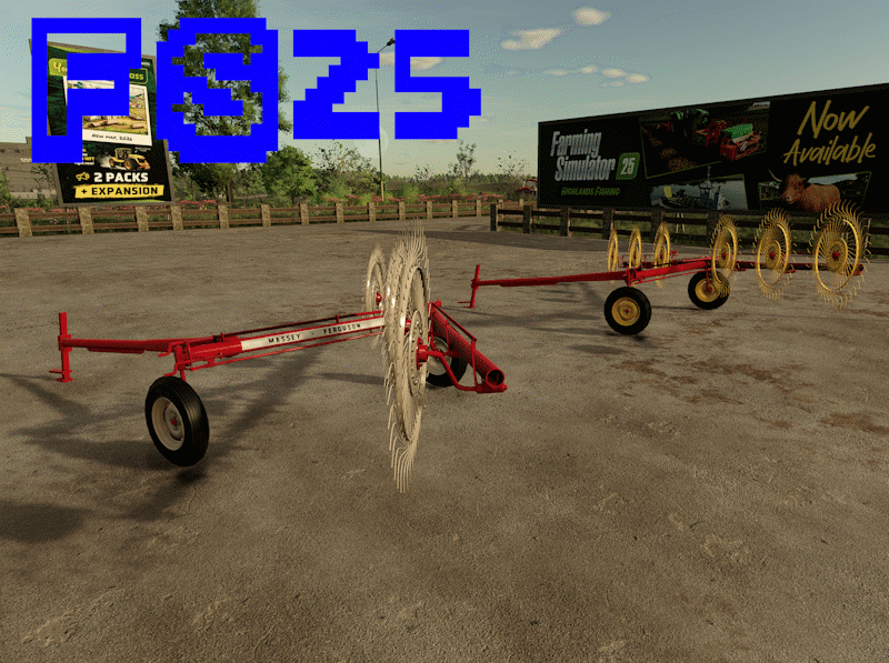 fs25 1978 6 wheel hay windrower by sebcroteau