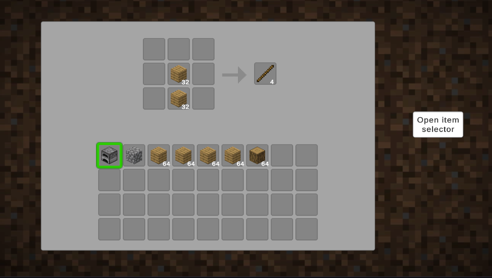 Minecraft Crafting System by Dylntsu