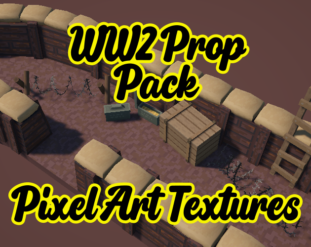 WW2 Prop Pack — Pixel Art Textures (32px/m) by JSR Games