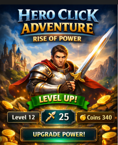 Hero Click Adventure: Rise of Power by om singh