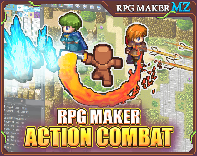 RPG Maker Action Combat - RPG Maker MZ Plugin by Sang Hendrix