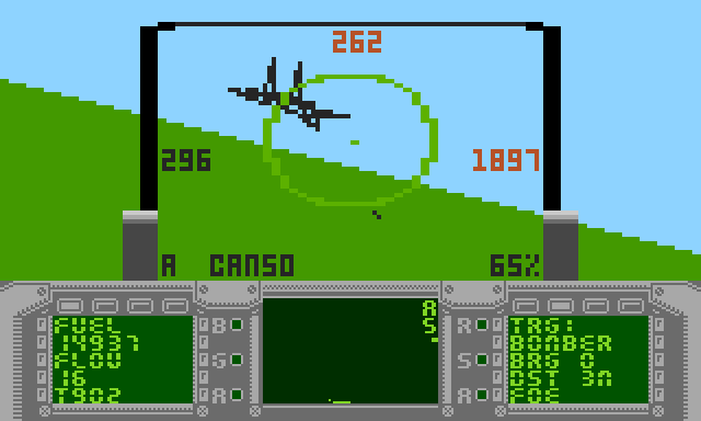 F-16 Falcon Strike first new 3D Combat Flight Simulator for 8-bit ATARI ...