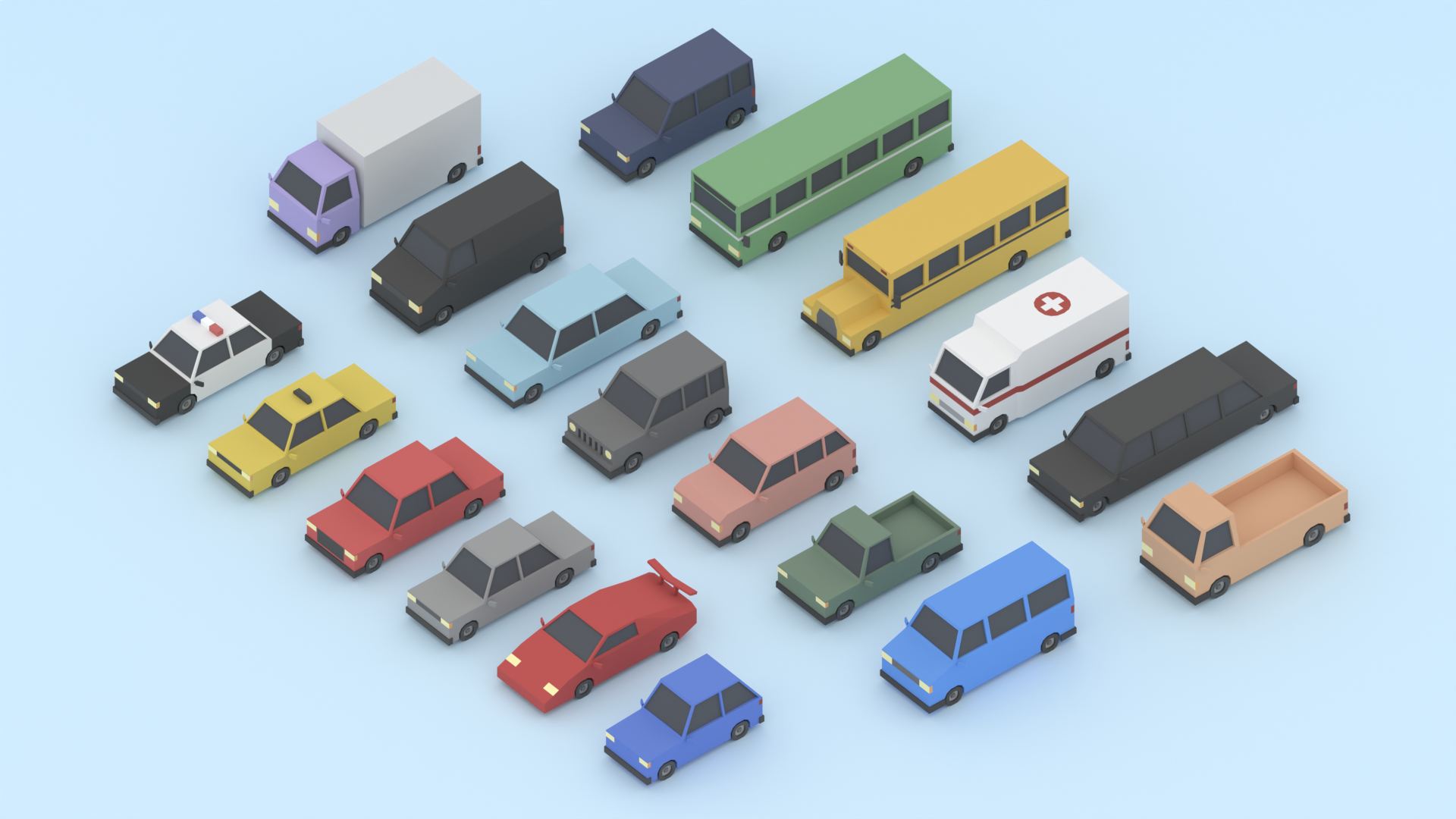 Cartoon City Cars Pack by Floreswa