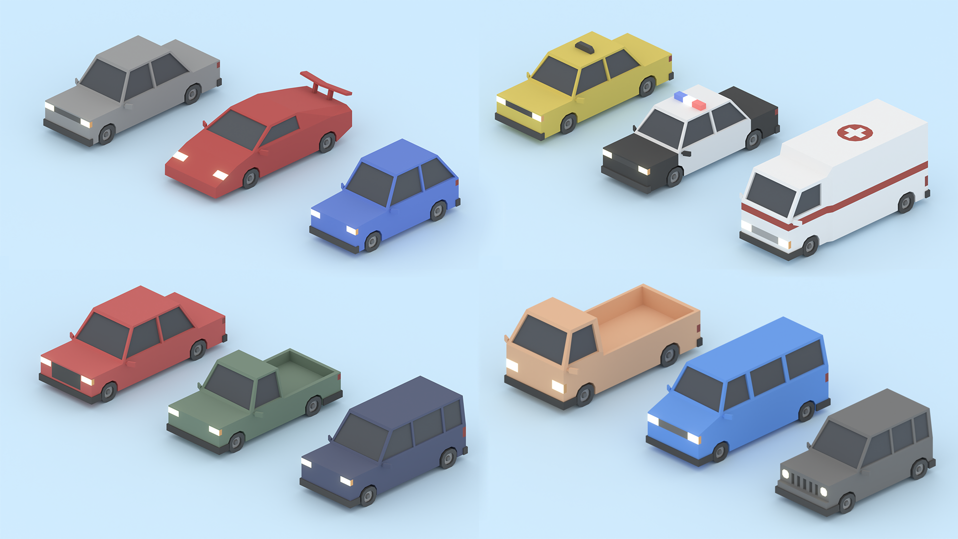 Cartoon City Cars Pack by Floreswa