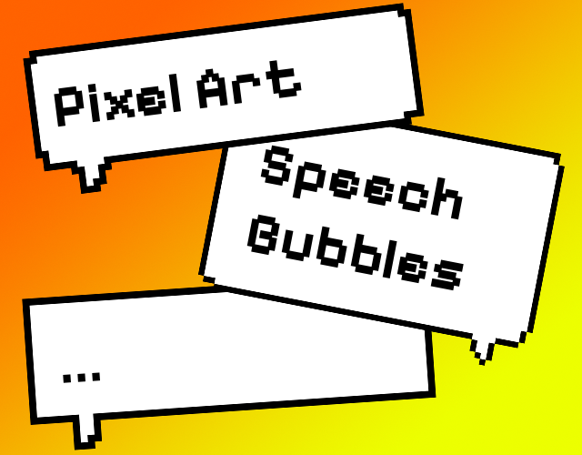 Pixel Speech Bubbles by Aspecs Gaming
