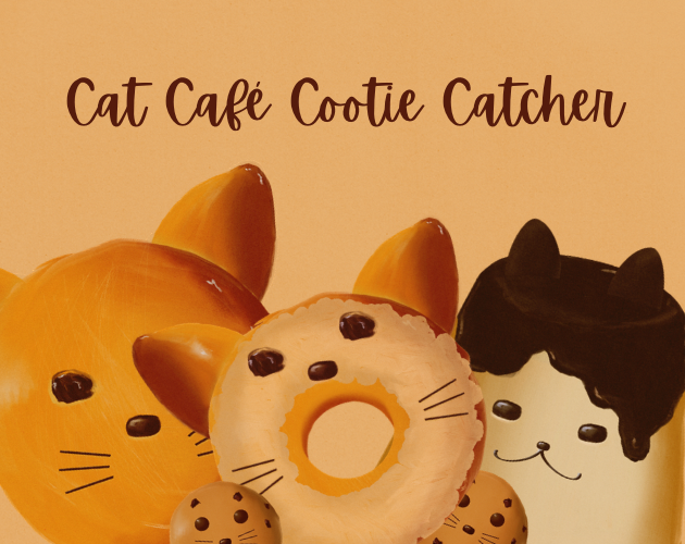 Cat Café Cootie Catcher by cutestpatoot games