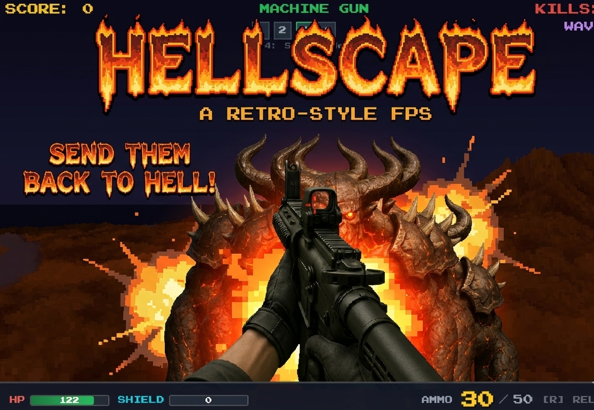 [RELEASE] HELLSCAPE: Retro Voxel FPS in your browser - HELLSCAPE by ...