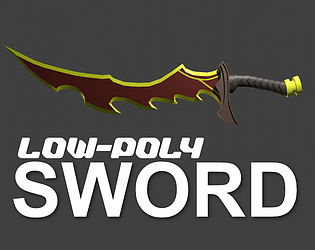 16bitready published Stylized Fantasy Sword - Low Poly 3D Model - itch.io