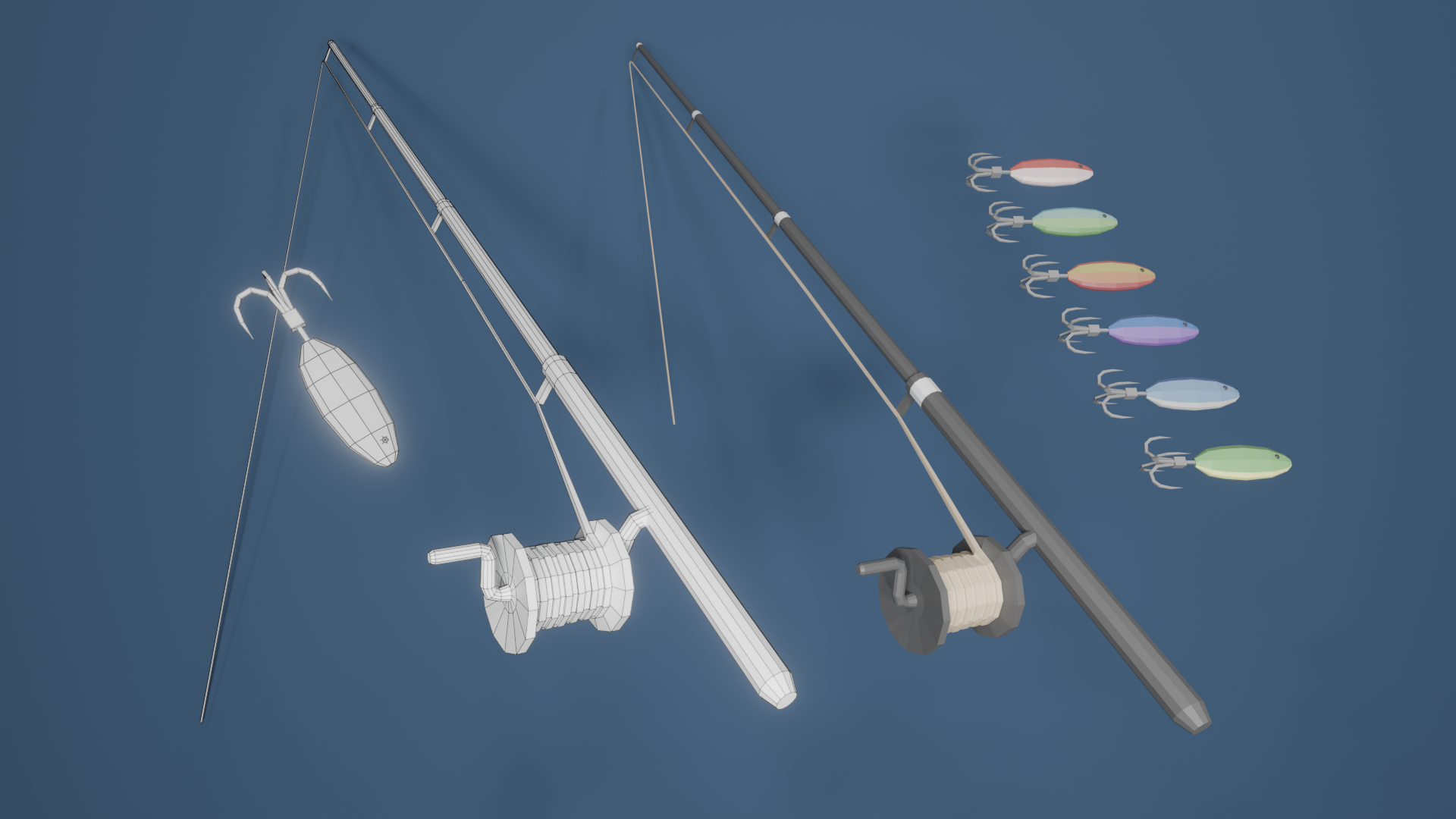 Low Poly Fishing Pack by Floreswa