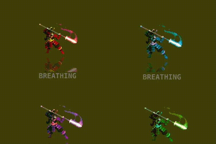 RPG Pixel Art Character - Spearwarrior by mrjones