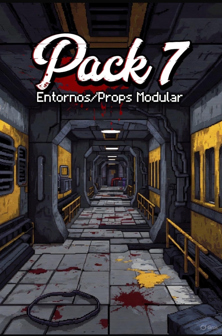 Pack 7 Bunker Survival Horror – Entornos/Props Modular Text Asset Pack ...