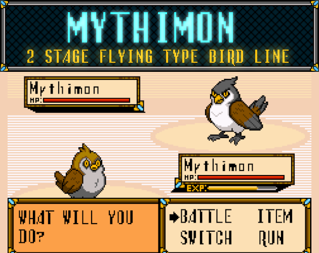 Mythimon - Battle Sprites 020, 021 by Mythril Age