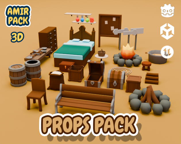 Amir - Low Poly Props by Amir