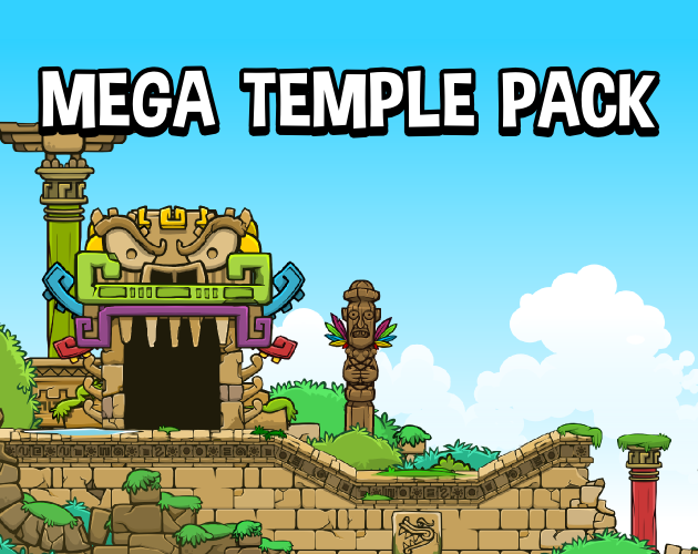 Temple tile set by Robert Brooks - gamedeveloperstudio.com