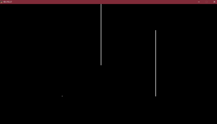 can't launch game properly. some black screen with white lines ...