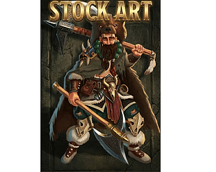 Mba Games published Hand Painted Barbarian Character - RPG Game Asset ...