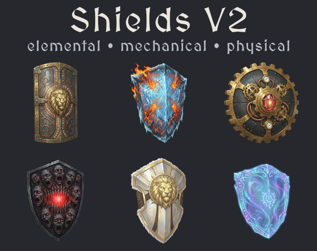 Devlog - [FREE] 40 Shield Icons V2 // Fantasy Style // PNG 512x512 ...