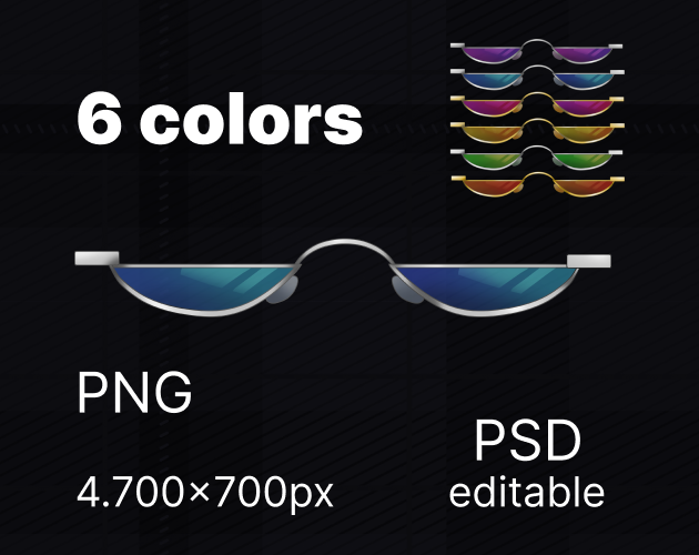 Glasses for Vtuber | Youtube| Twitch | Cute | Prop | Accessory | Pack ...
