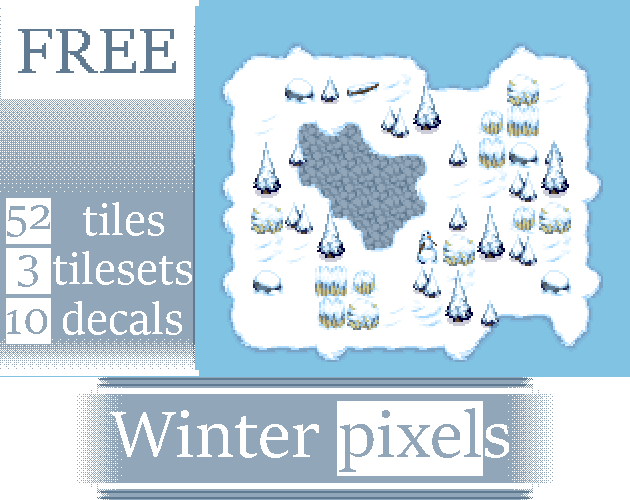 Winter pixels 16x16 by Jaraten