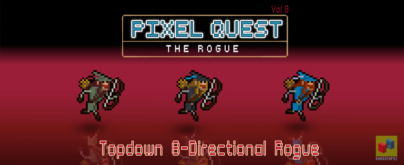 Update_02: Blue livery - 2D Pixel Quest Vol.8 - The Rogue by Barely_Games