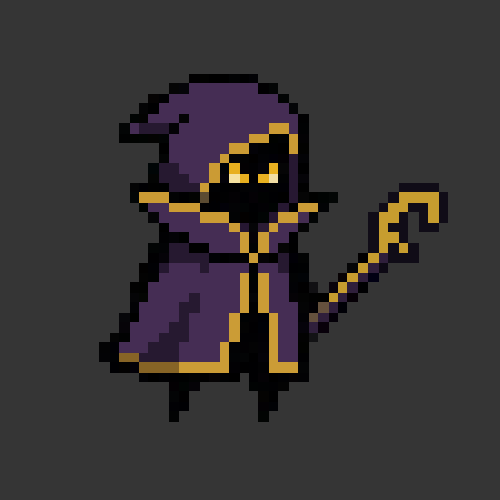 Shadow Mage - 2D Pixel Art by XAYL
