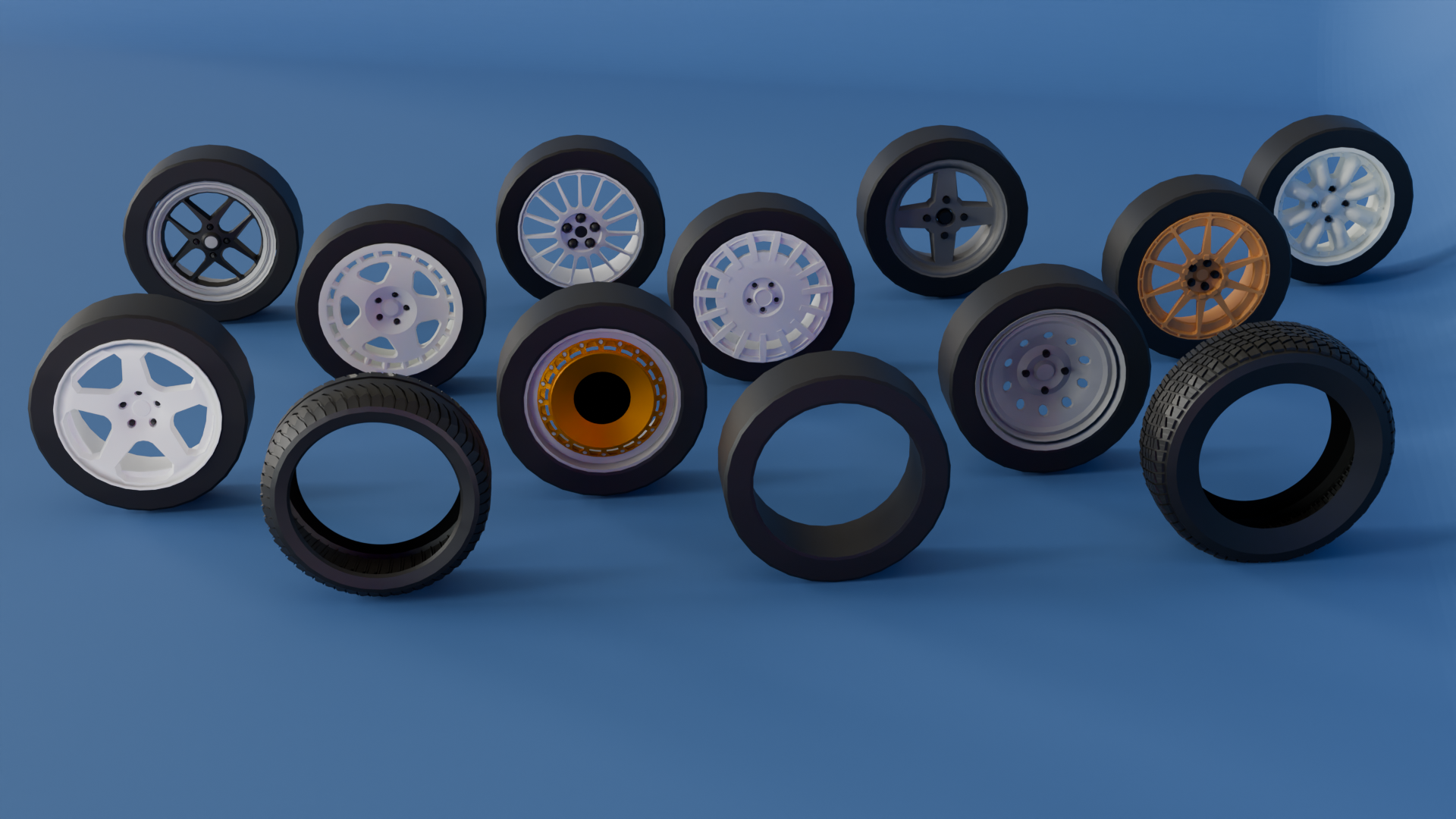Update to V03 - Low Poly Wheel Megapack by designersoup