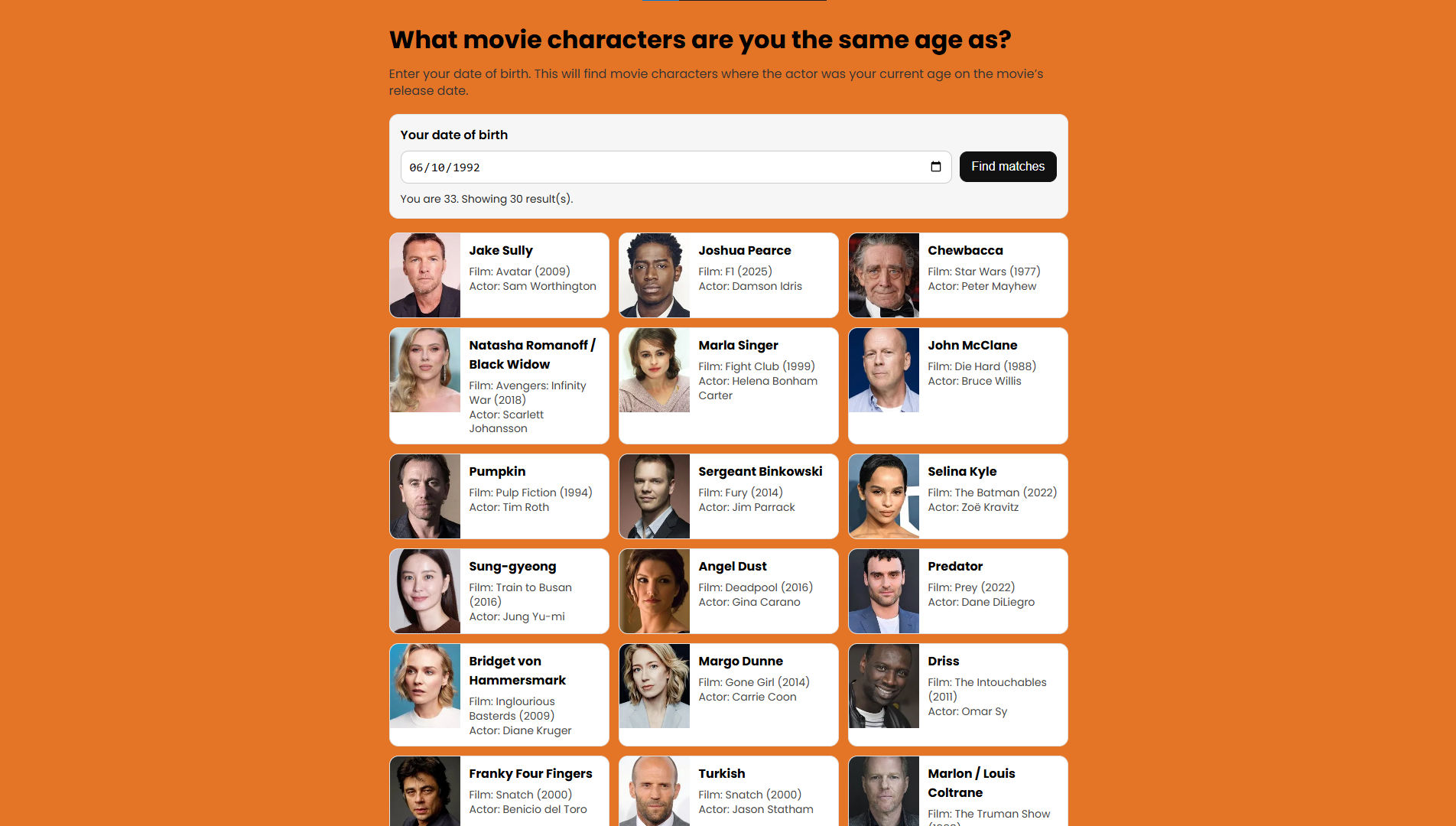 New tool just dropped - How old ARE you? (helpfully realised via the ...