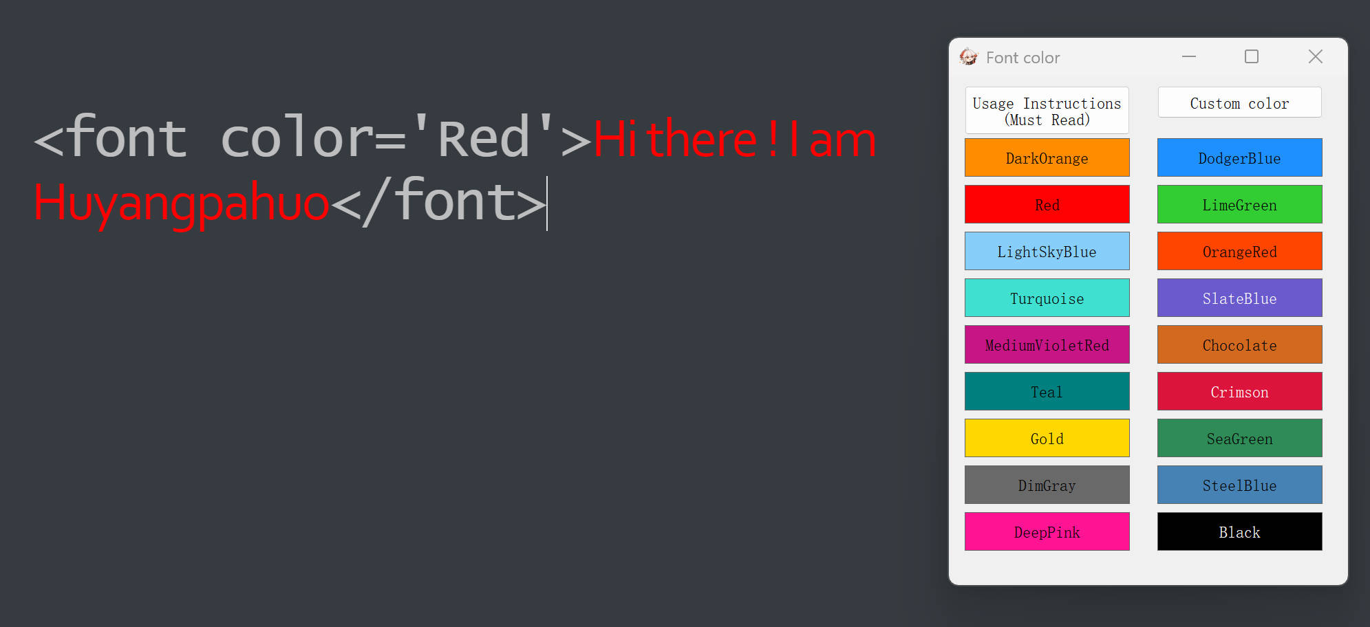 Typora Text Color Tool - Release Announcements - itch.io
