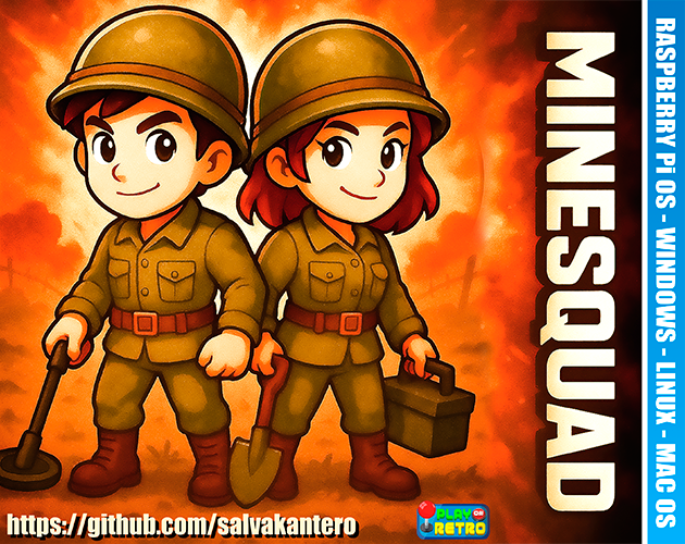 Mine Squad Pi (Python/pygame compatible systems) by Playonretro