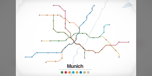 Munich - map Mini Metro by minimetro_modder