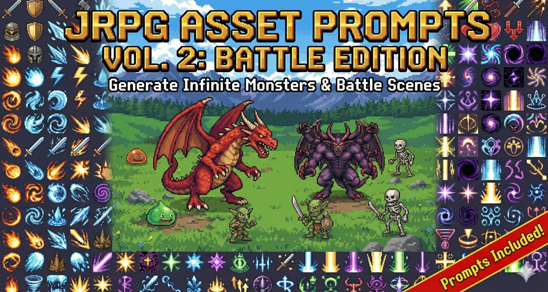 Infinite JRPG Asset Prompts Vol. 2: Battle Edition (FREE) by haruka_apps