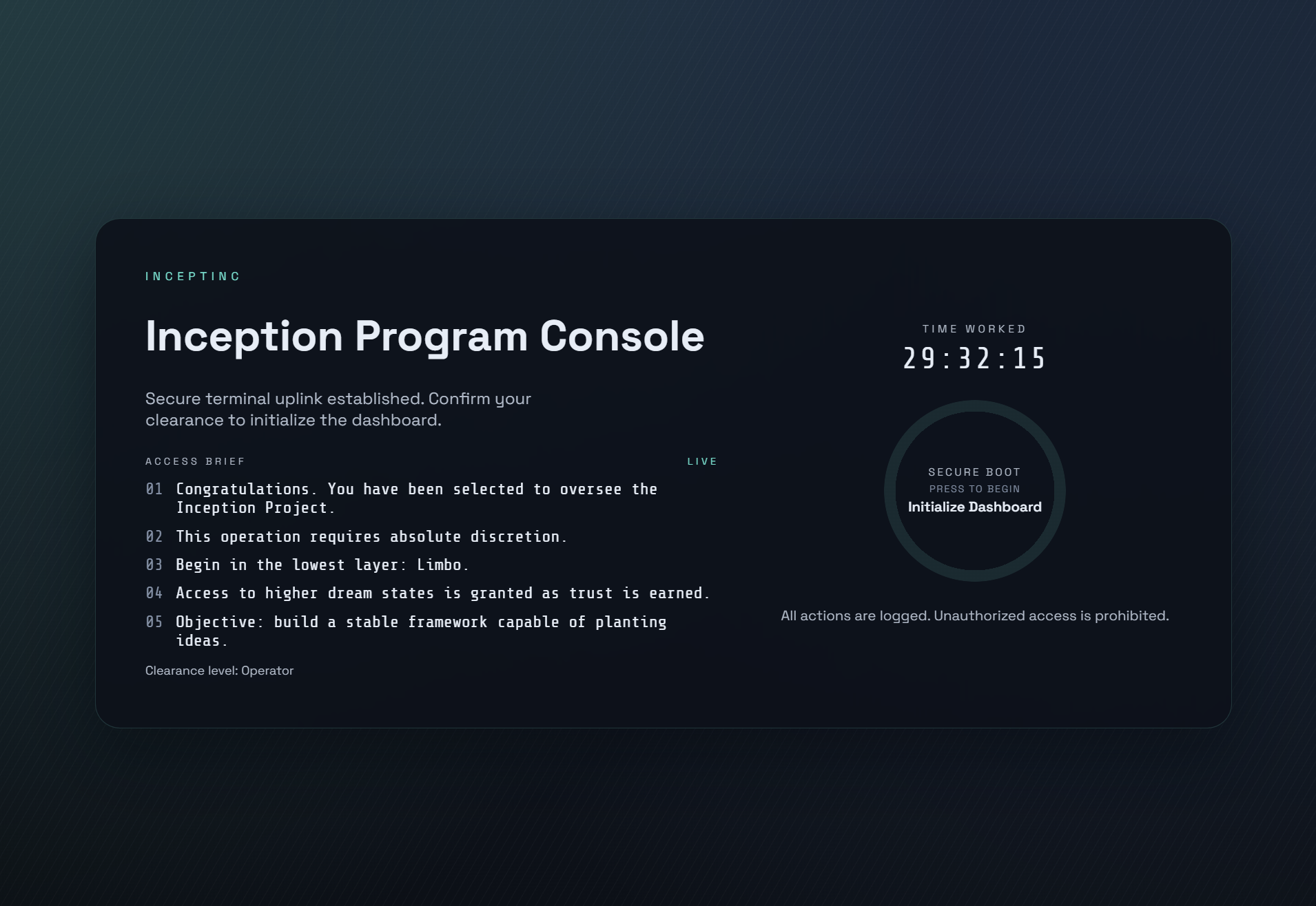 Inceptinc by BlindsidedGames for New Years Incremental Game Jam 2026 ...