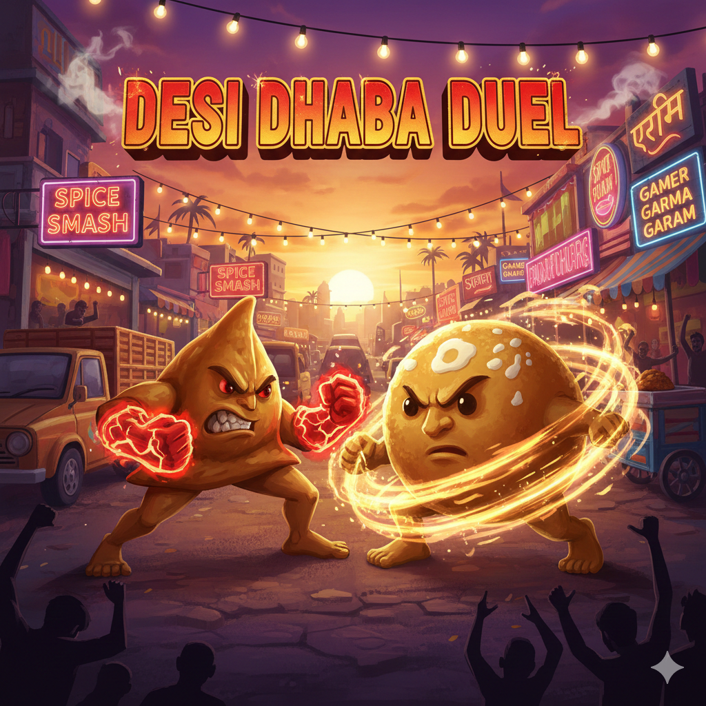 DESI DHABA DUEL by Yellow Capsicum Studio