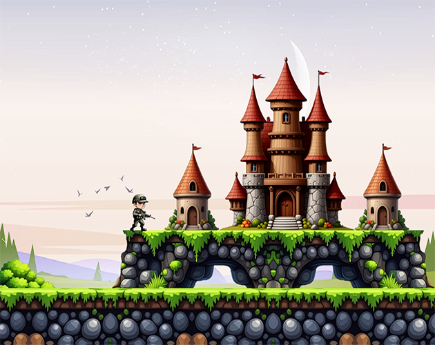 The Castle on the Plateau – 2D Platformer Castle Map Pack by Tpham