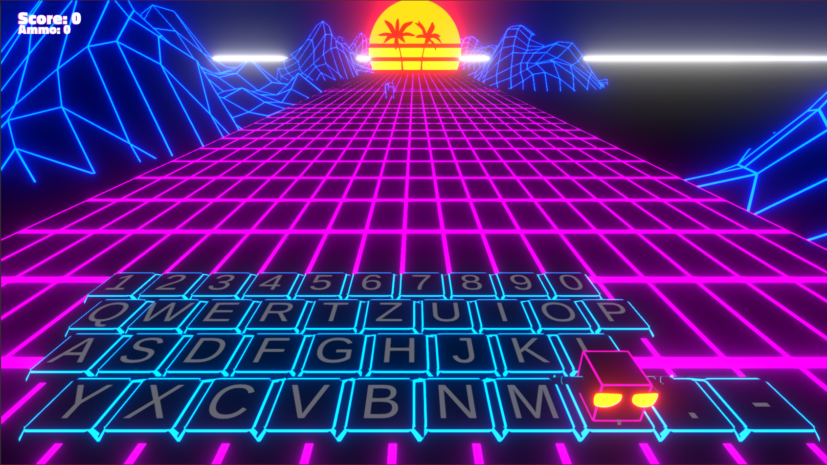 Keyboard Surf Dinosaure Attack by Morris