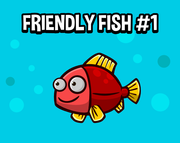 Friendly fish 1 by Robert Brooks - gamedeveloperstudio.com