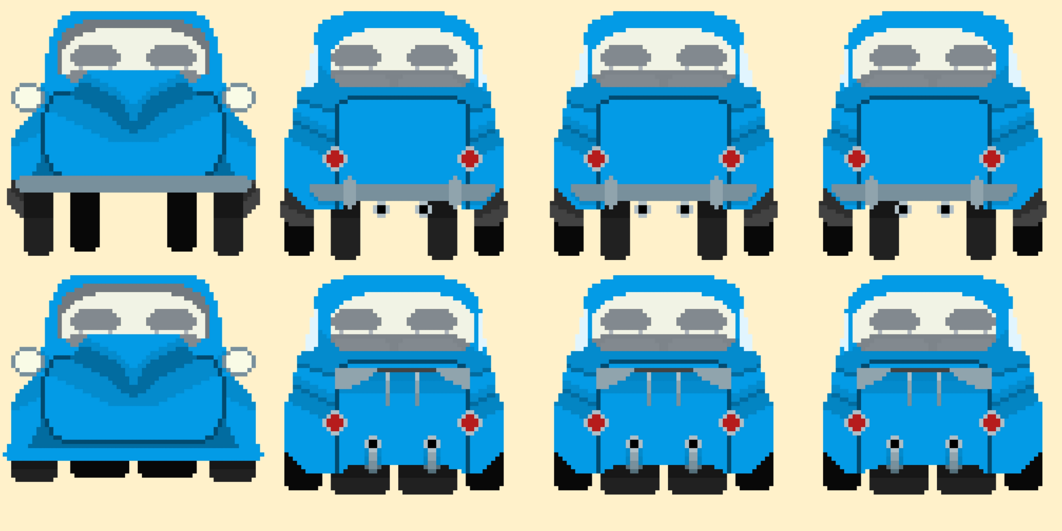Cars Sprites Pack #5 (+3 cars animated) by Pay 'n' Sprite