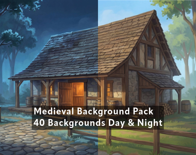 My first background pack for visual novels and games 🏰🌿 - Release ...