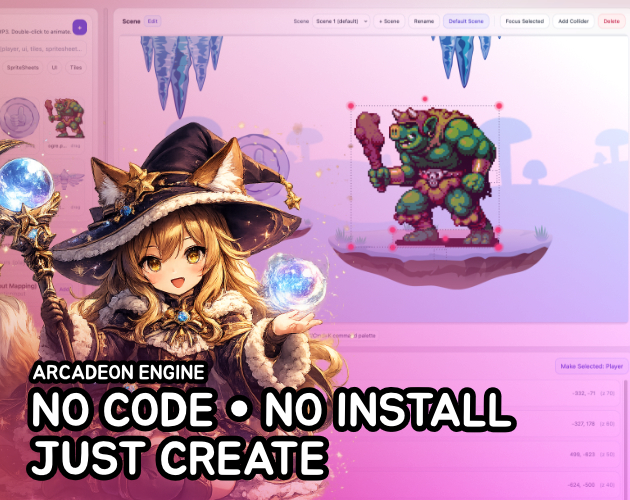 Sprite Frames Just Got Smarter - ArcadeOn Engine by ArcadeOn Studios
