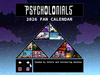 Psycholonials Fan Calendar 2026 by Jubilite Fanart Collective
